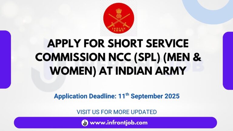 Indian Army NCC Special Entry 2025 – Apply Online